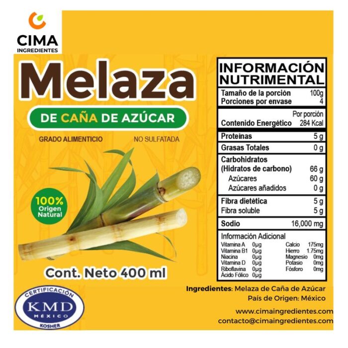 Melaza de Caña de Azúcar – CIMA INGREDIENTES